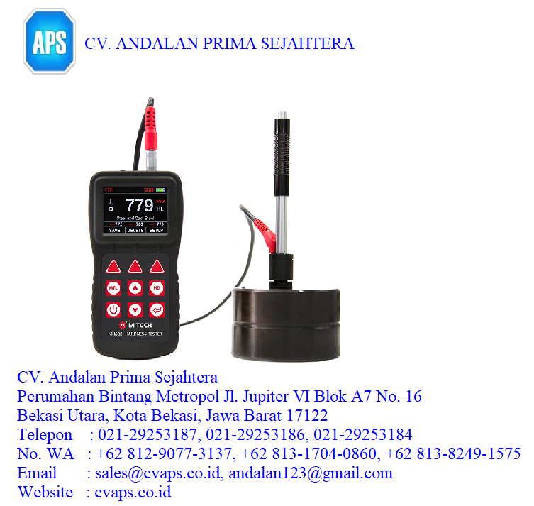 Mitech MH600 Portable Leeb Hardness Tester - cvaps.co.id